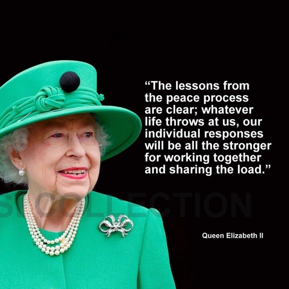Wall Decor | Queen Elizabeth Ii The Lessons From The Peace Quote Photo ...